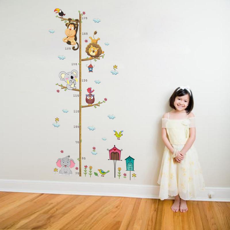 Children's Height Chart Measurement Cartoon Animal... – Grandado