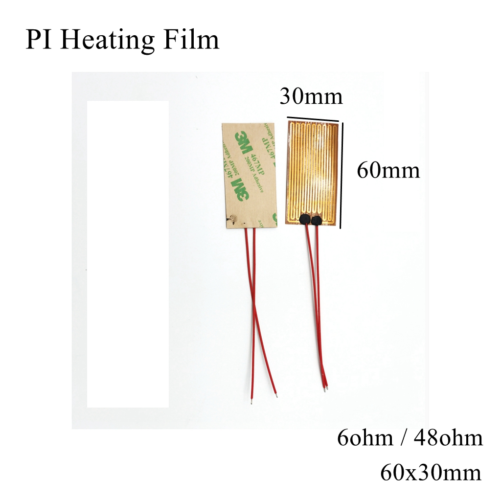 60x30mm 5V 12V 24V 110V 220V PI Heating Film Polyi... – Grandado
