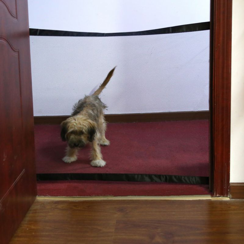 Dog Upgrade Gate Mesh Magic Pet Gate For Dogs Safe... – Grandado