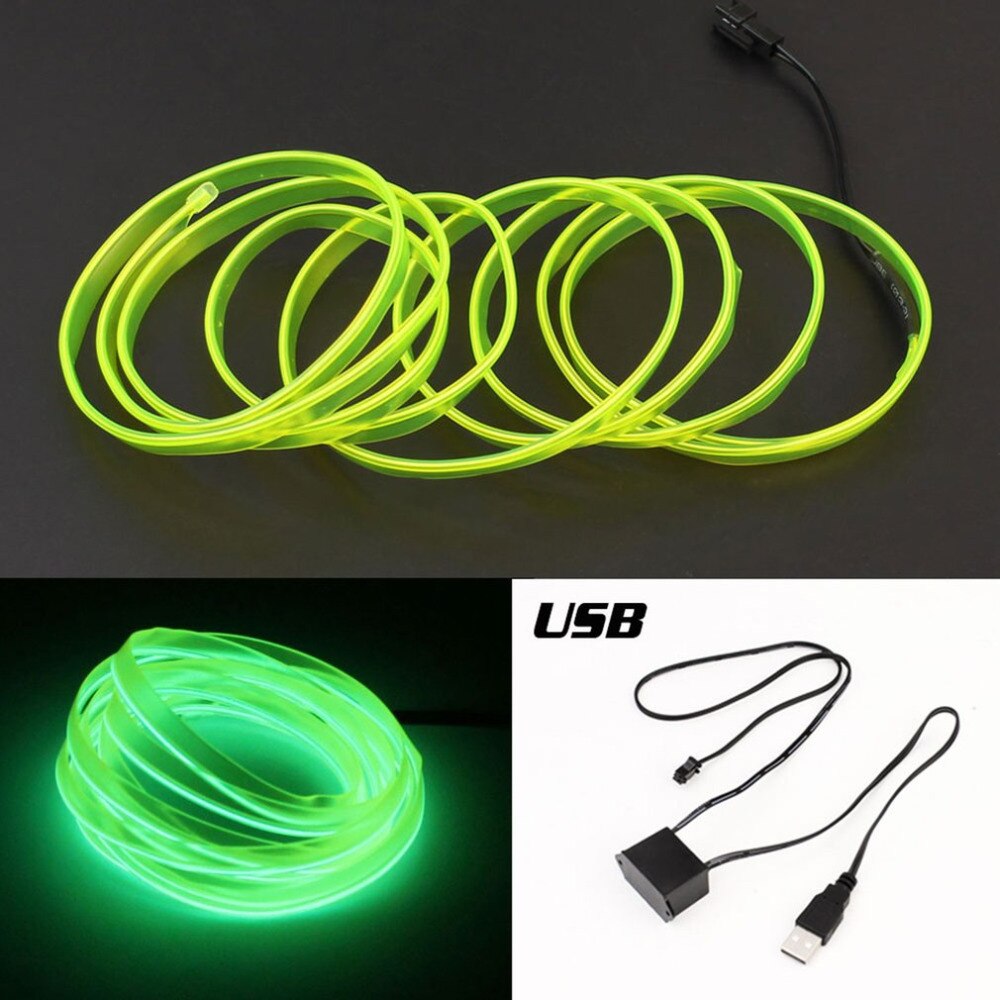 5M LED EL Light Neon Rope Car Dance Glow Light Str... – Grandado
