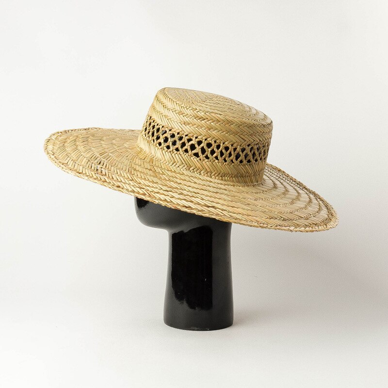USPOP natural straw hats for women hand-woven holl... – Grandado