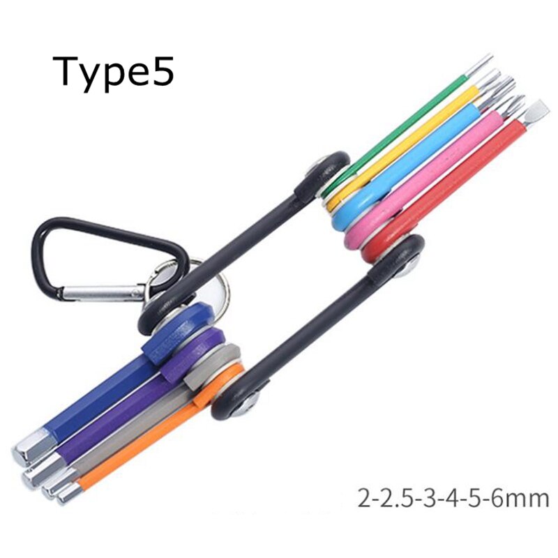 9pcs Hex Allen Wrench Set Color Coding Double-End ... – Grandado