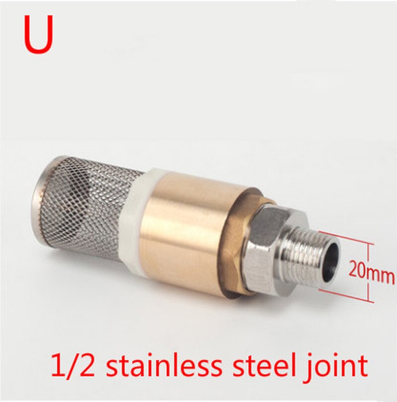 1/2" 1" Brass Check Valve With Mesh Strainer Filte... – Vicedeal