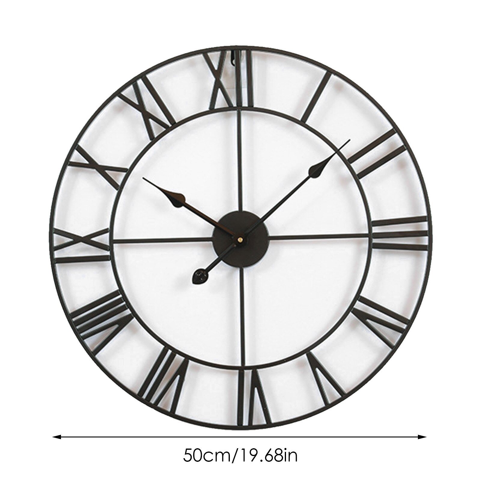 White Round Wall Clock European Style Roman Clock ... – Grandado