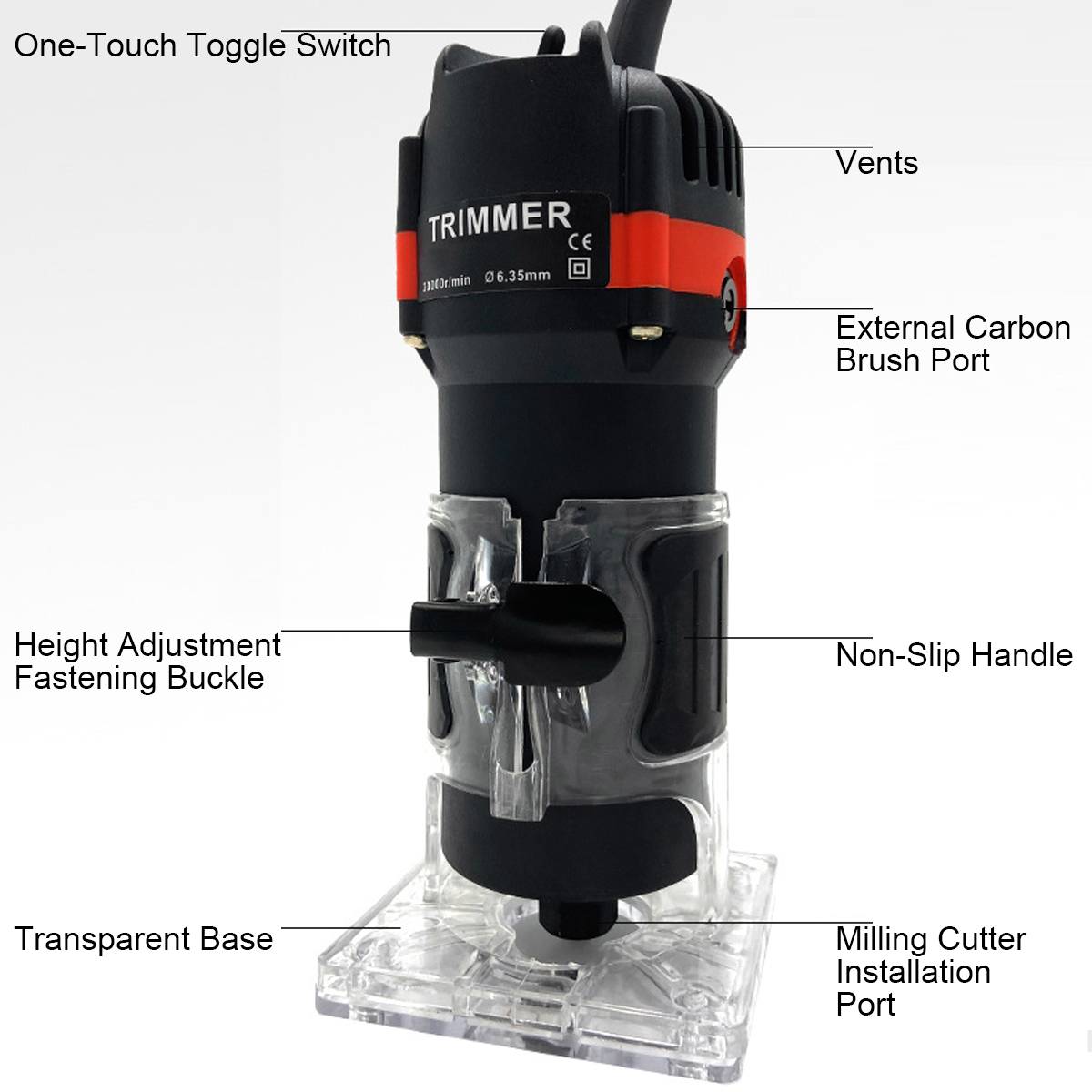 2300W 30000rpm Holz Elektrische Hand Trimmer Holzb... – Grandado