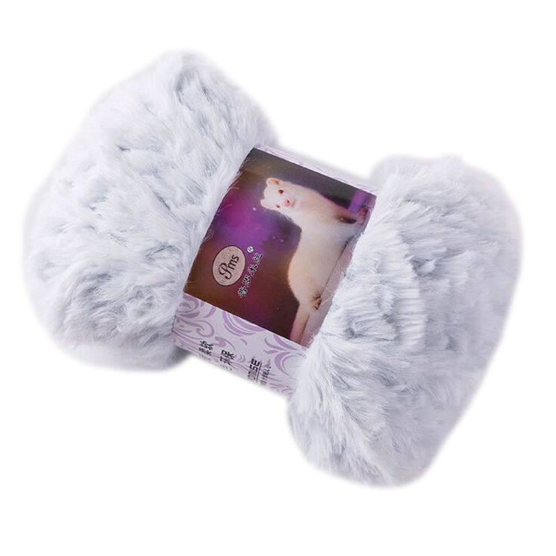 50g/Ball DIY Fluffy Plush Chunky Knitting Yarn Han... – Grandado
