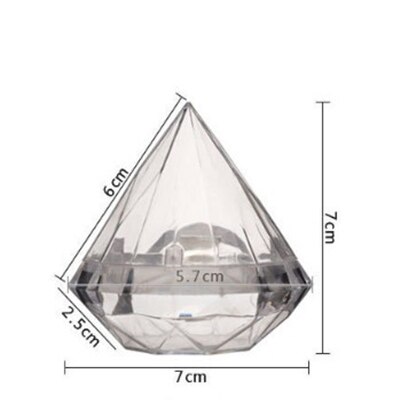 1Pcs Transparent Diamond Shape Candy Box Clear Pla... – Vicedeal
