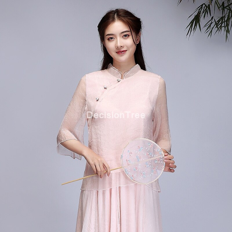 cheongsam top qipao traditional cheongsam oriental... – Grandado