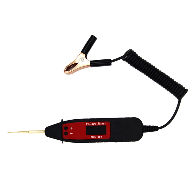 Universel 5-36v bil digital lcd spænding test pen ... – Vicedeal
