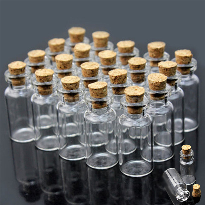 10pcs 0.5ml Tiny Small Cork Stopper Transparent Cl... – Grandado