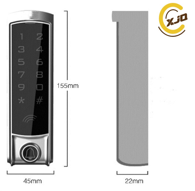 XJQ ,Metal case, anti-vandal Digital backlit touch... – Vicedeal
