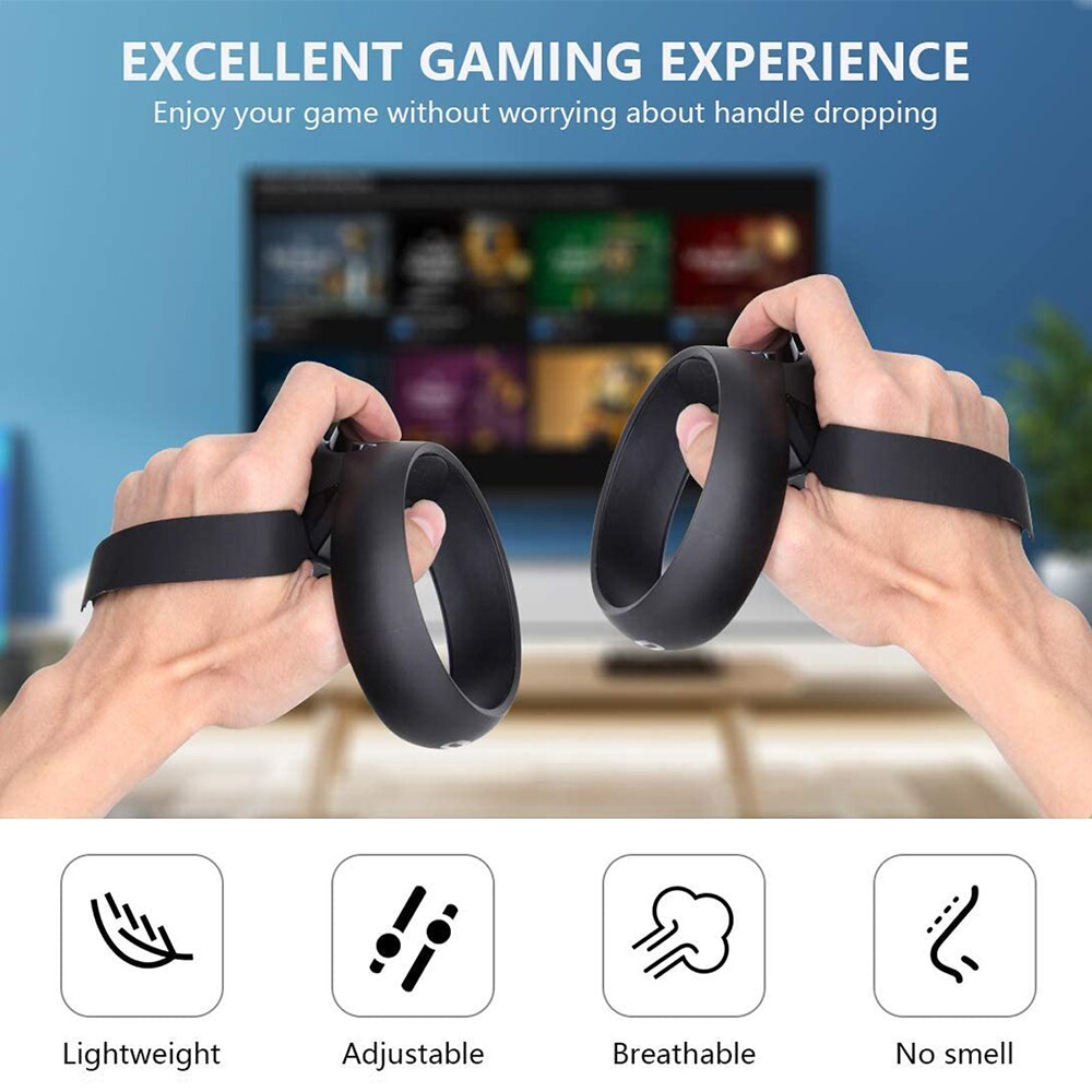 VR Touch Controller Grip Adjustable Knuckle Straps... – Grandado