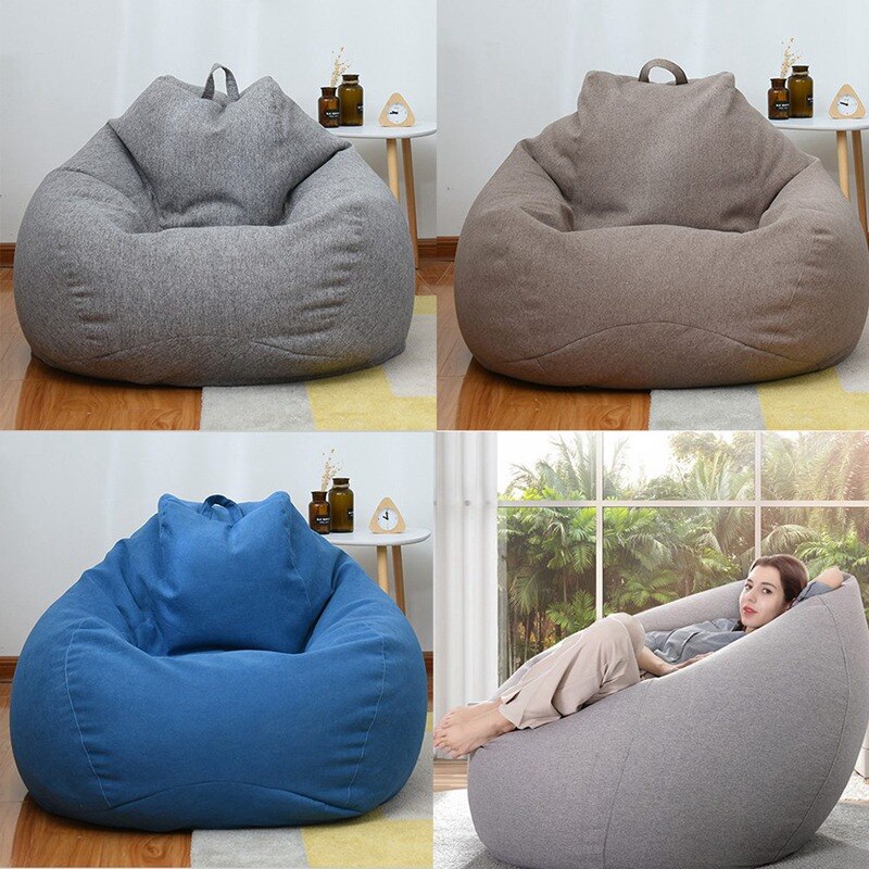Large Small Lazy Sofas Cover Chairs without Filler... – Vicedeal