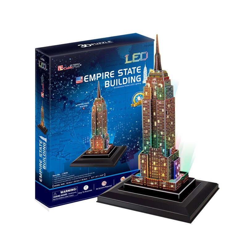 3D DIY York Empire State Building Model Puzzle Toy... – Vicedeal