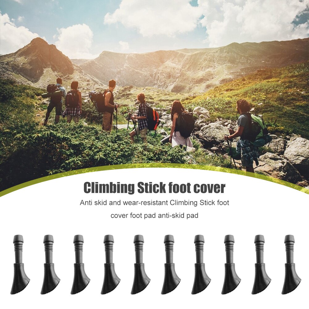 10pcs Anti-slip Trekking Pole Tip Protector Portab... – Grandado