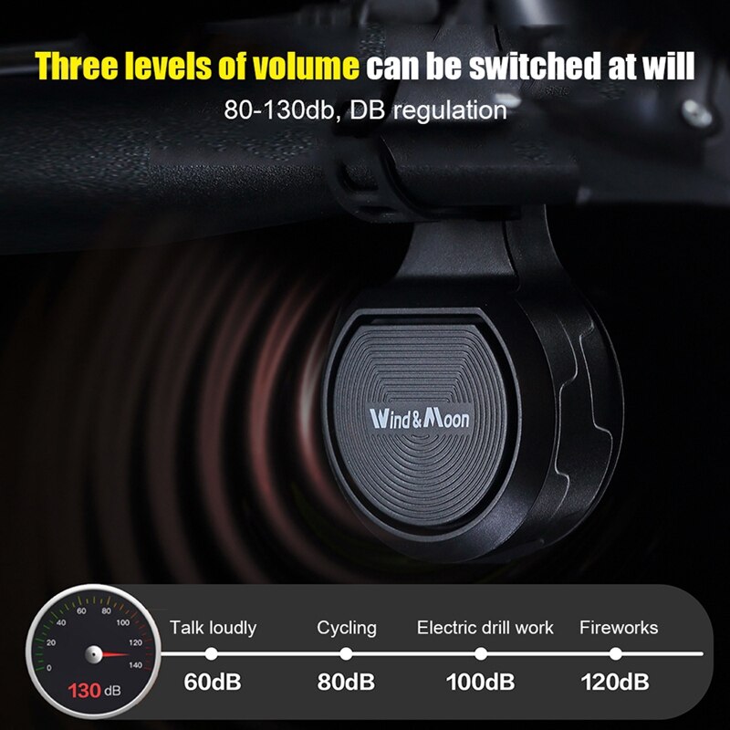 WIND&MOON Portable 3-Gear Adjustable Bicycle H... – Grandado