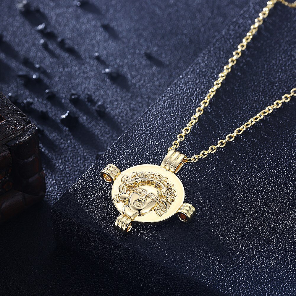 KITEAL exo Gold color men jewelry 60cm chain Engra... – Grandado