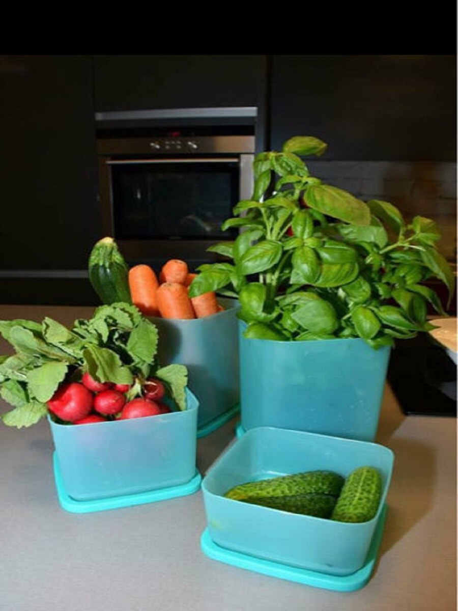 Tupperware Cubic Set 3 Piece Storage Container, Ki... – Grandado