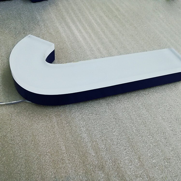 Acrylic transparent square corner sign letter viny... – Grandado