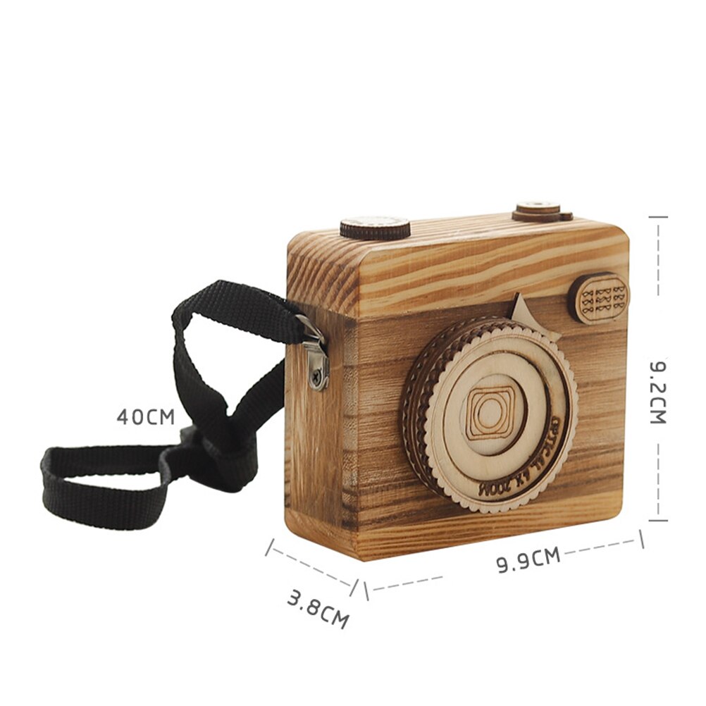 Wooden Box Retro Camera Classical Melody Birthday ... – Grandado