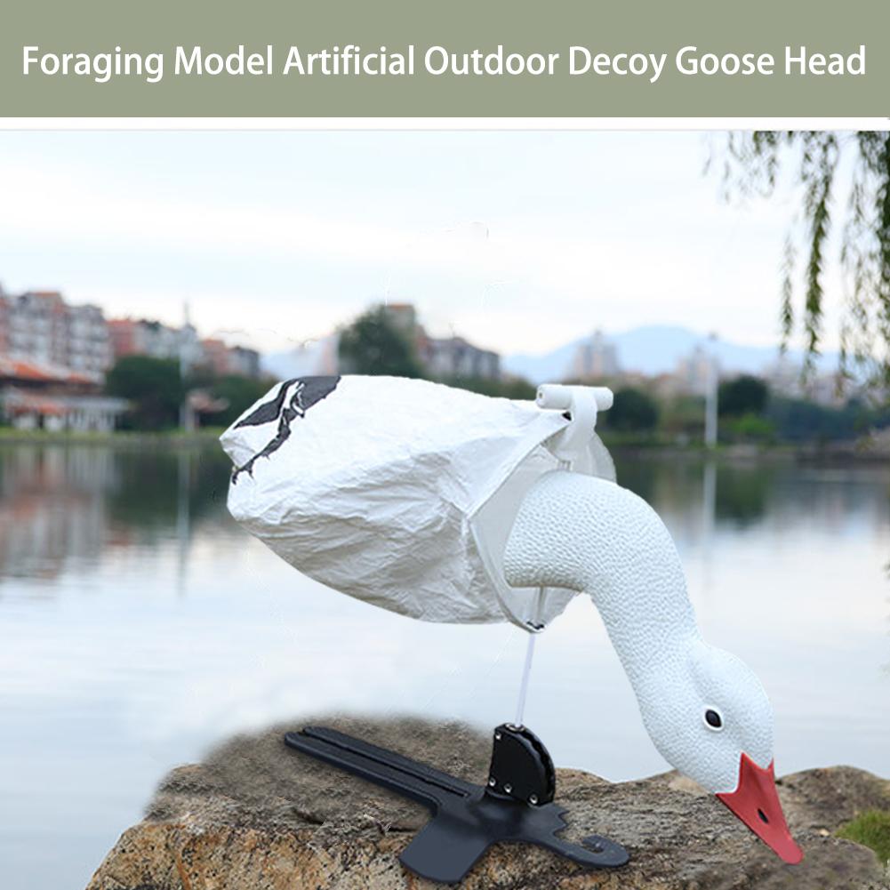 Foraging Model Artificial Outdoor Decoy Goose Head... – Grandado