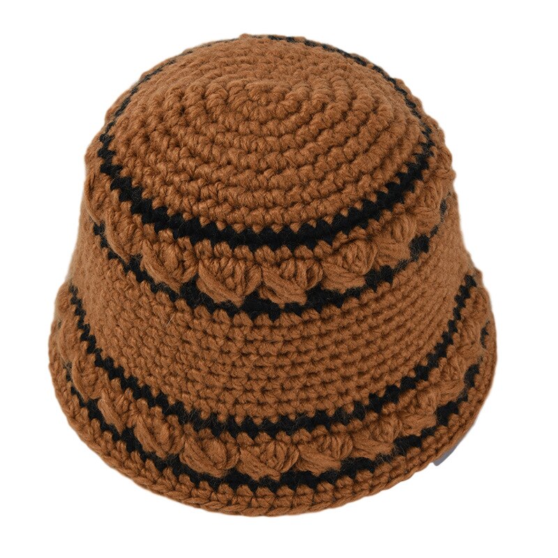 Women's Winter Wool Hat Coarse Lines Outdoor Warm ... – Vicedeal