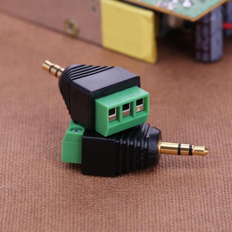 2 stuks 3.5mm 1/8in 3-Pole Male Audio Jack Plug St... – Grandado