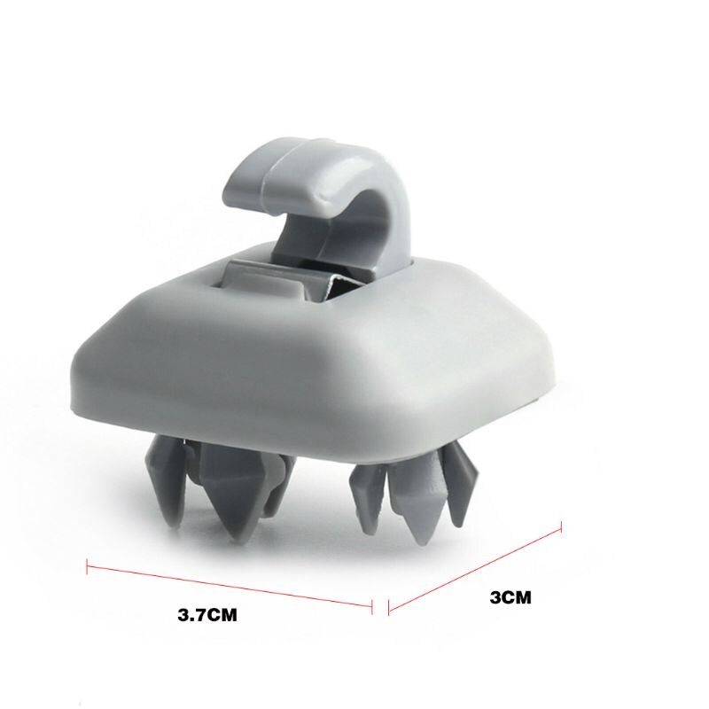 1pc bil solskærm krog klip beslag udskiftning grå ... – Grandado