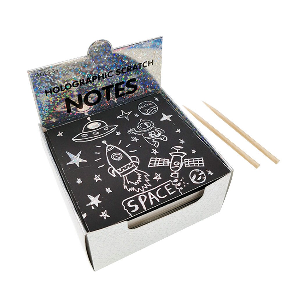 Scratch Notes Set Scratch Doodle Art With 100 Holo... – Grandado
