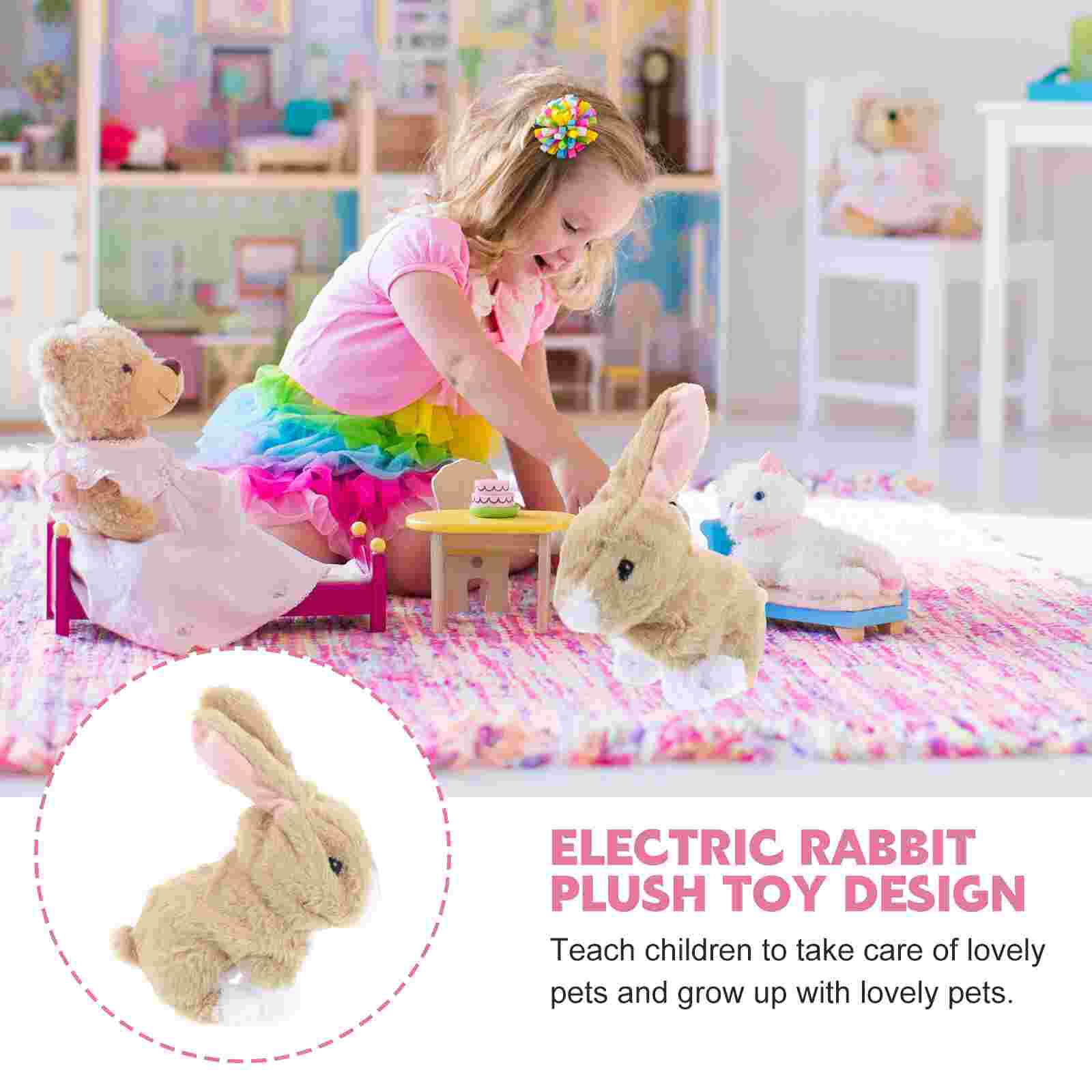 Electric Plush Rabbit Adorable Plush Children Elec... – Vicedeal