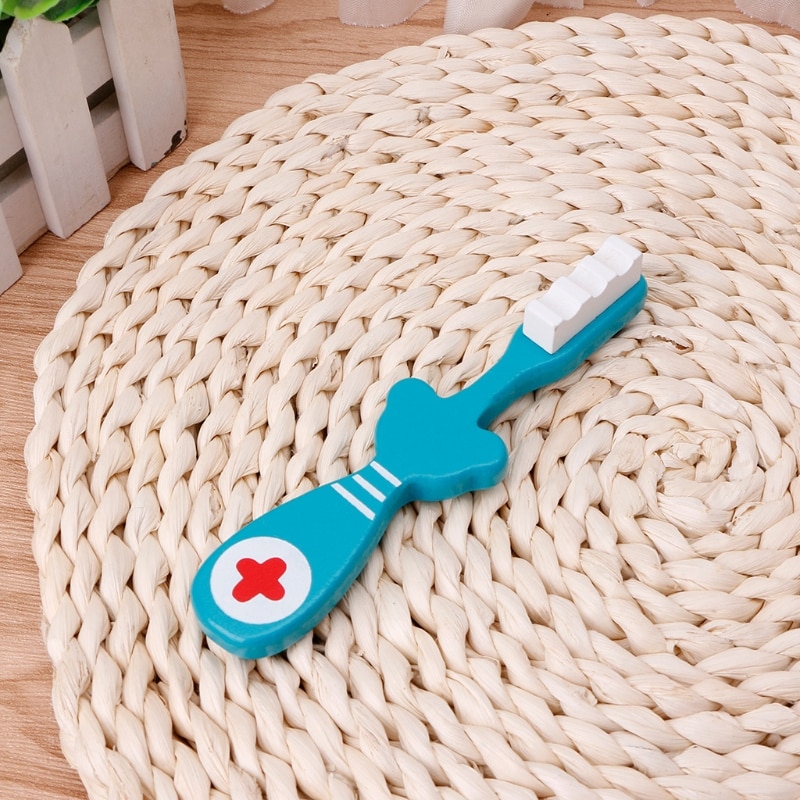 6Pcs Baby Kids Playhouse Wooden Dental Tools Simul... – Grandado