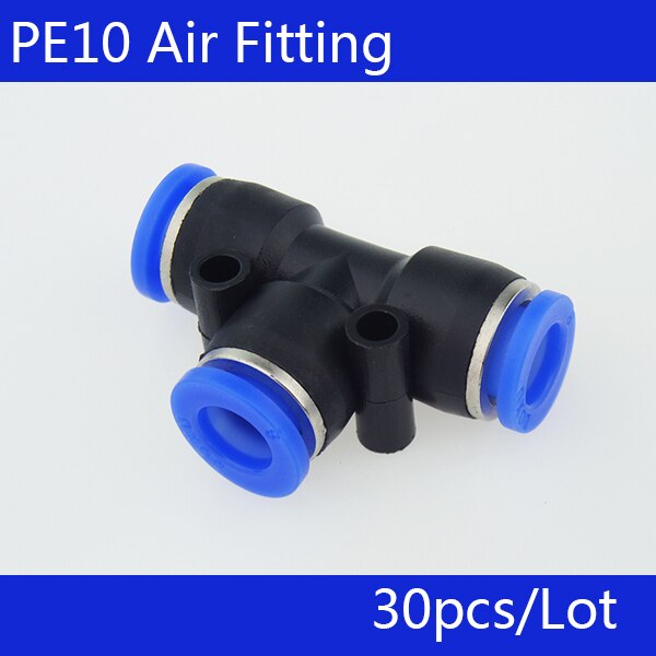 PE10 30Pcs Pneumatic 10mm to 10mm One Touch End T ... – Grandado