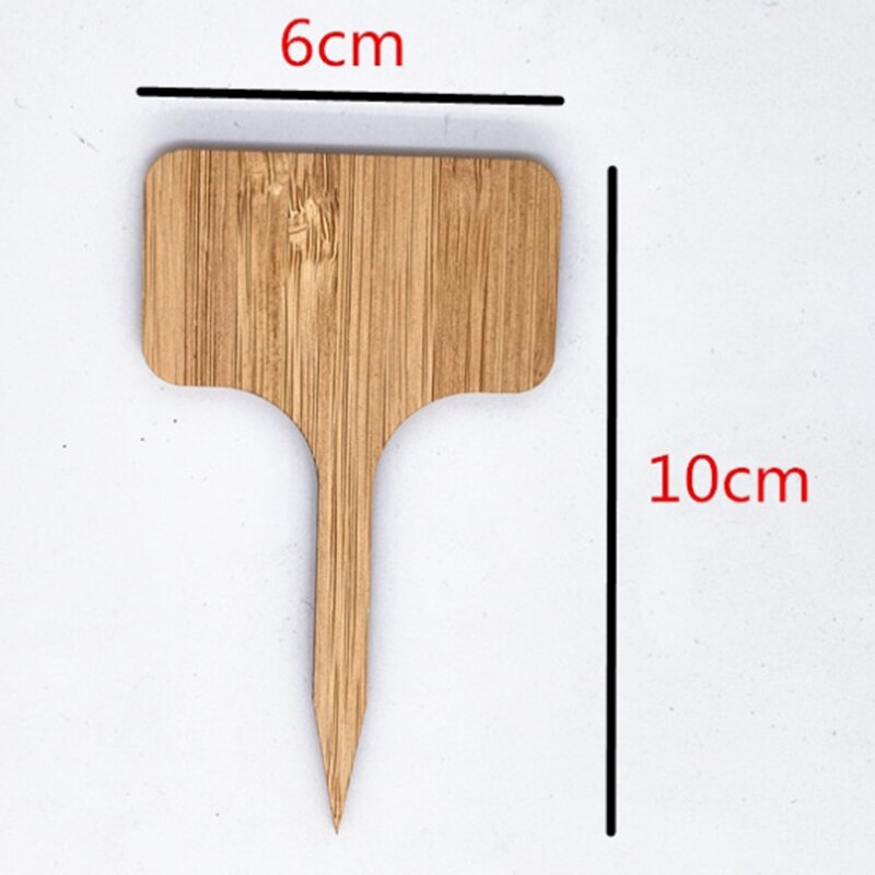 ! 100 stuks tuinplantenlabels bamboe t-type labels... – Vicedeal