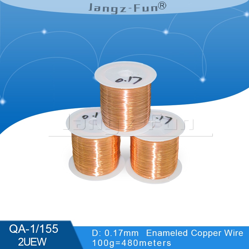 100 gram 480 meter polyuretan emaljert kobbertråd ... – Grandado