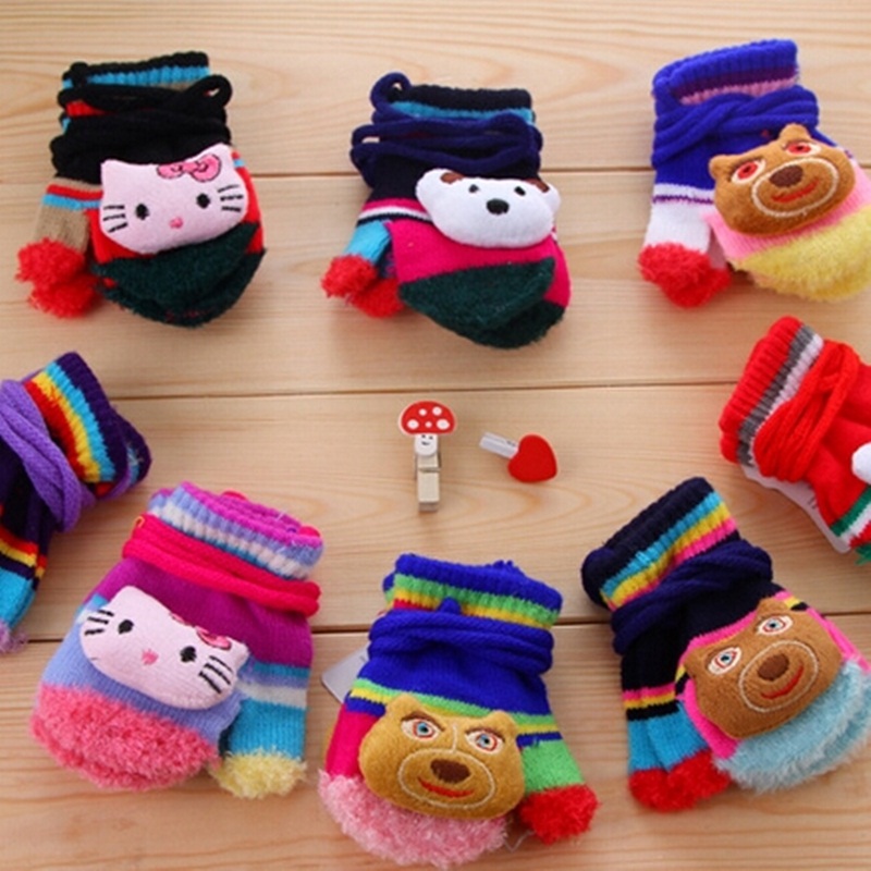 OMH Suitable for 1-8 years old children's gloves w... – Grandado