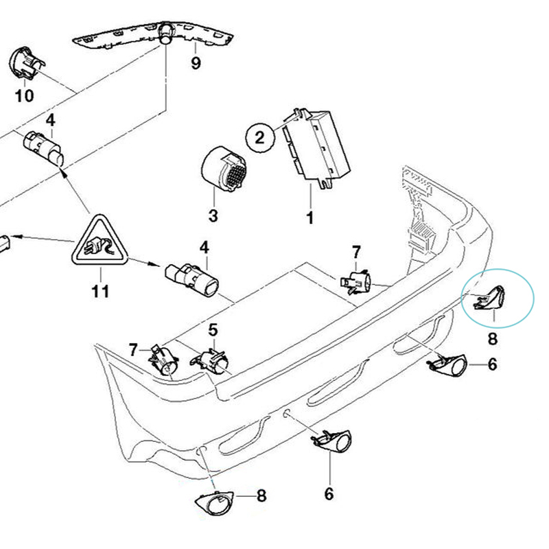 Outner Cover for BMW E53 X5 SAV Rear Left Right Pa... – Vicedeal