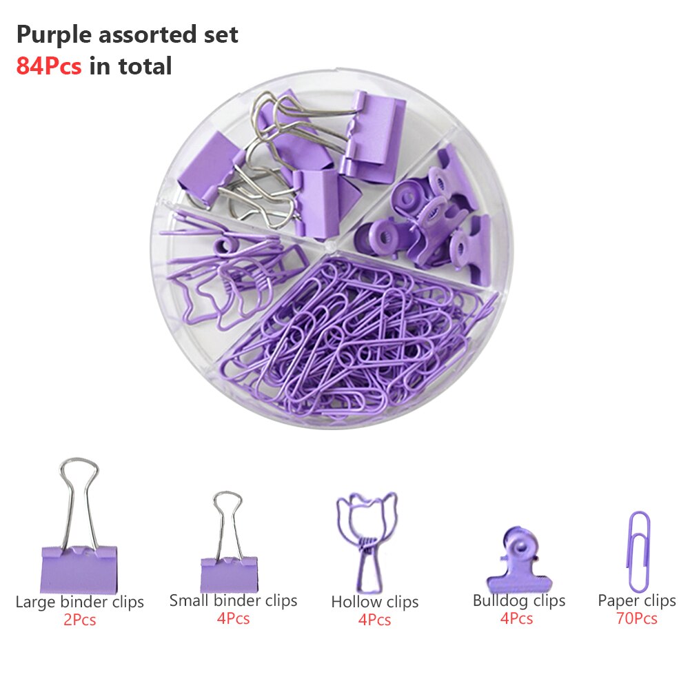 School Book Office Color Cat Paperclips Metal Clam... – Grandado