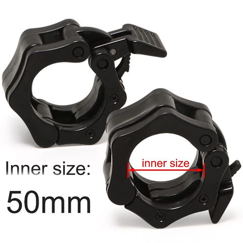 Olympic Size Barbell Collar Locks 50mm Bar Clamp W... – Grandado