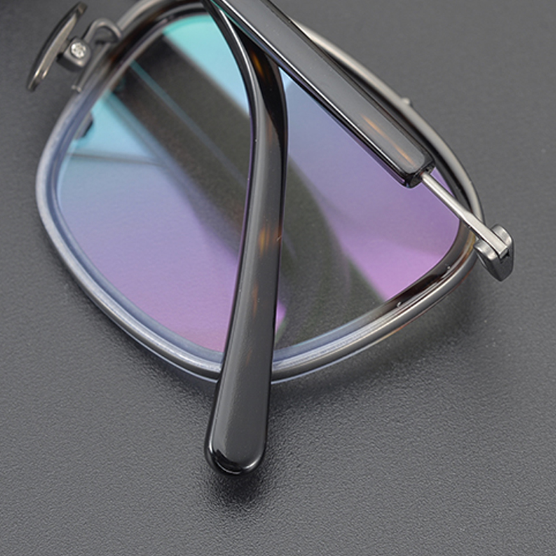 Vintage Acetate Eyeglasses Frame Men Square Myopia... – Grandado