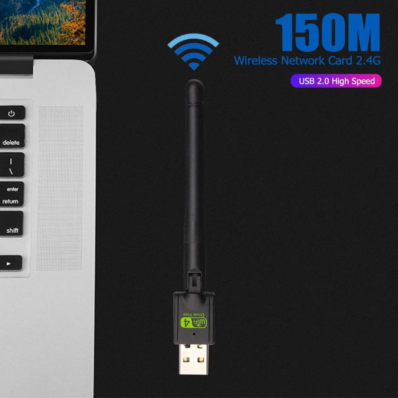 2.4G Network Card LAN USB WiFi Adapter 150Mbps 5dB... – Grandado