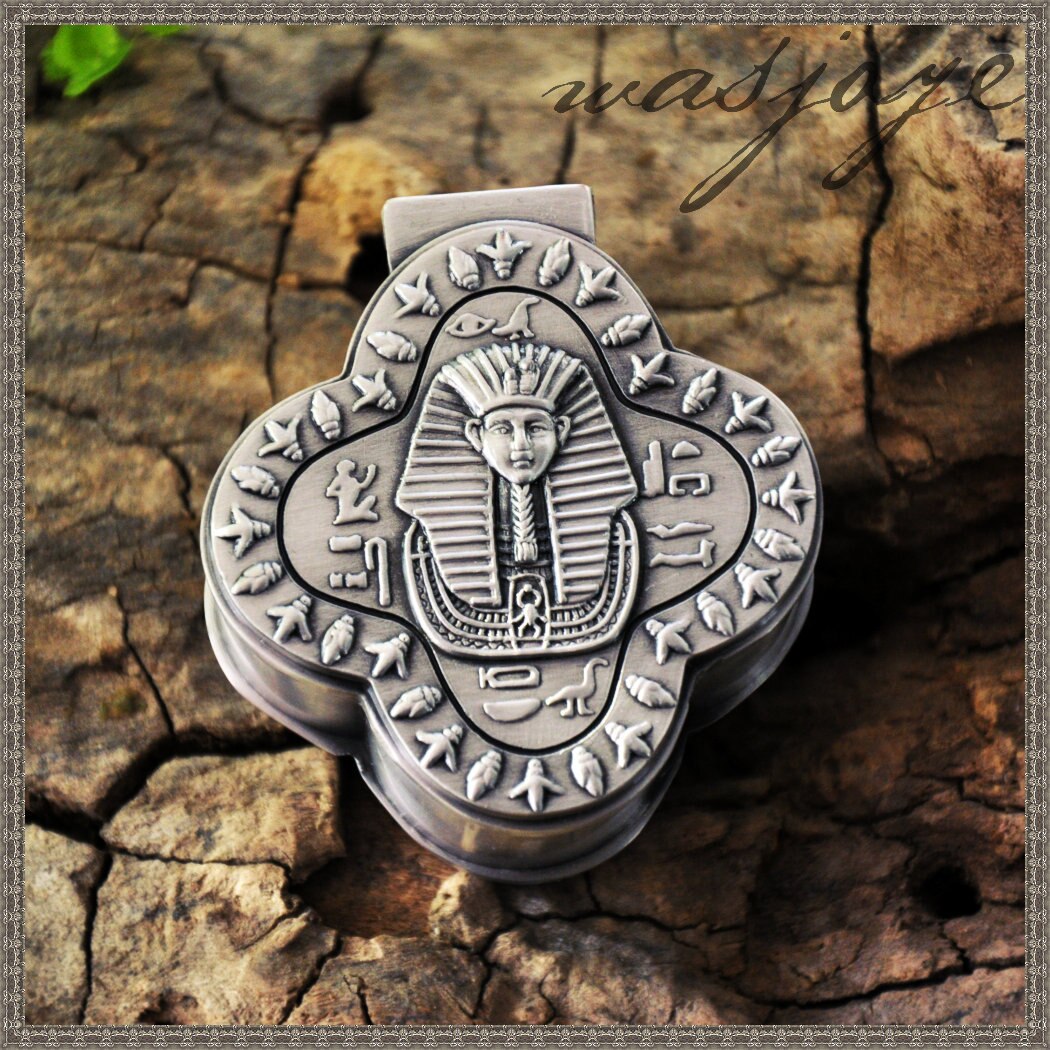 Small Small Size Vintage Egypt Metal Jewelry Case ... – Grandado