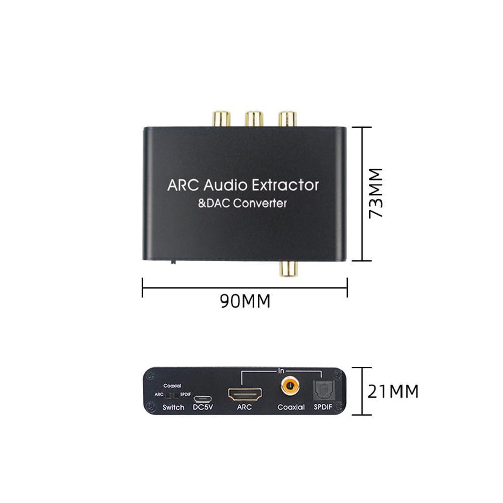 HDMI ARC Audio Extractor DAC Converter Adapter Dig... – Grandado