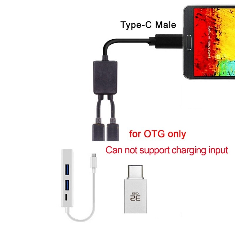 USB C HUB Type C 2 Port Multi USB C Splitter Adapt... – Grandado