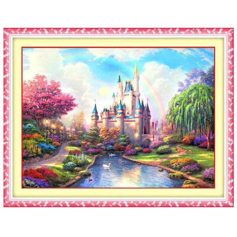 Handarbete diy-korsstygn hela broderiuppsättningar... – Grandado