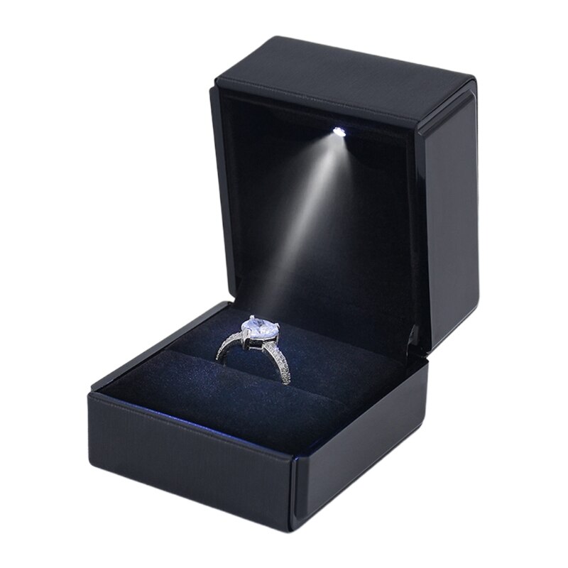 LED Lighted Earring Ring Box Wedding Engagement Ri... – Grandado