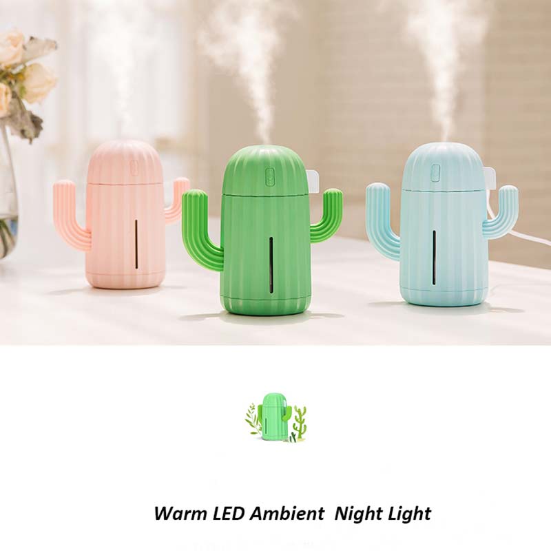 340Ml Usb Cactus Luchtbevochtiger Aromatherapie Di... – Grandado