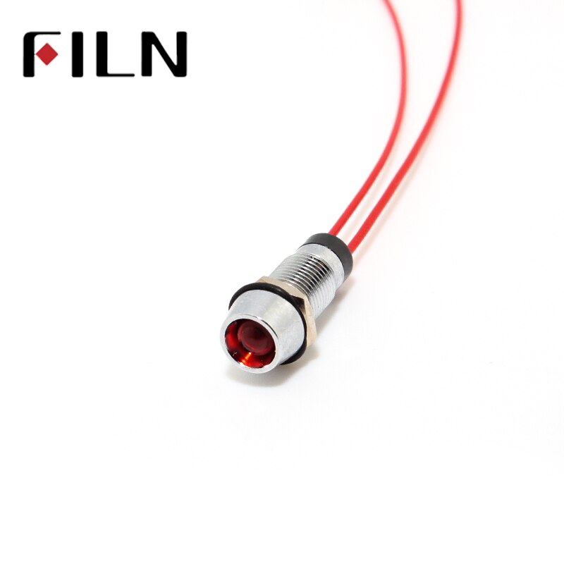 FILN metal signal lamp indicator light 8mm red yel... – Vicedeal