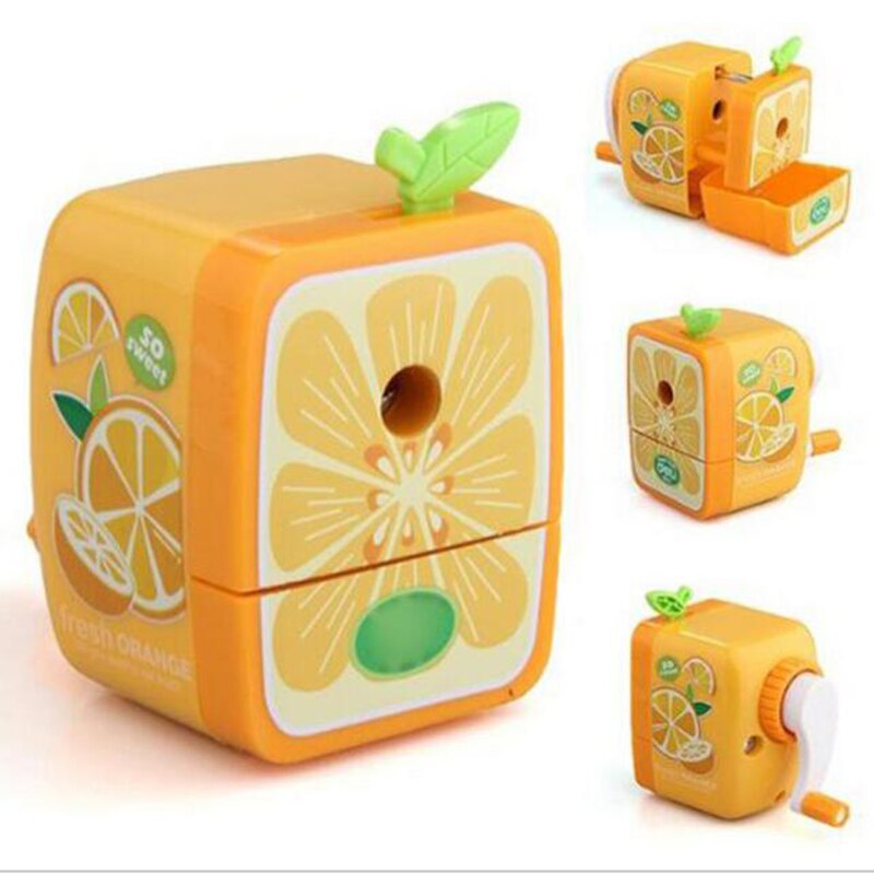 1 Pcs Lovely Fruit Pencil Sharpener Orange Hand Sh... – Grandado