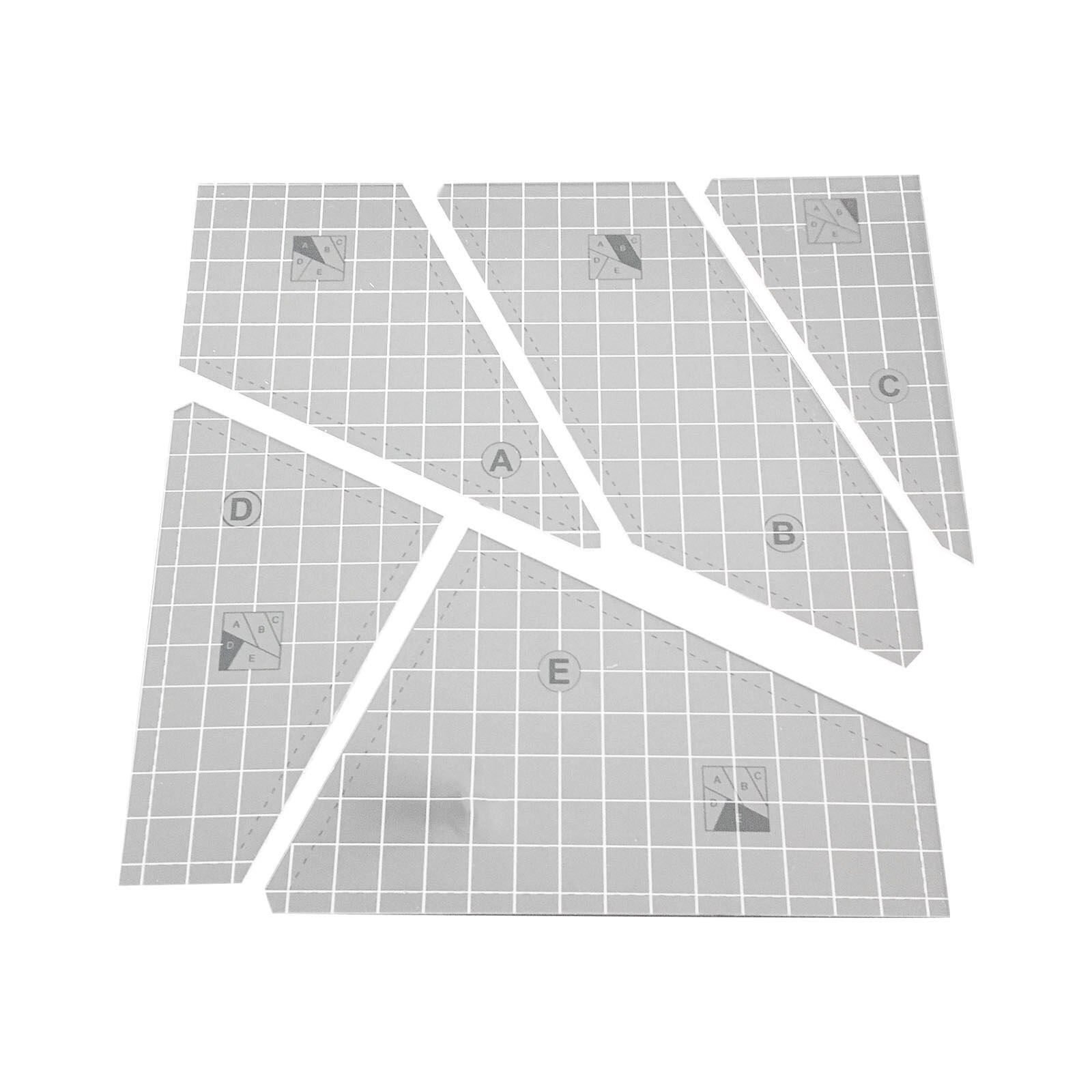 Acrylic Template 5pc Set Quilting Templates Arts C... – Grandado