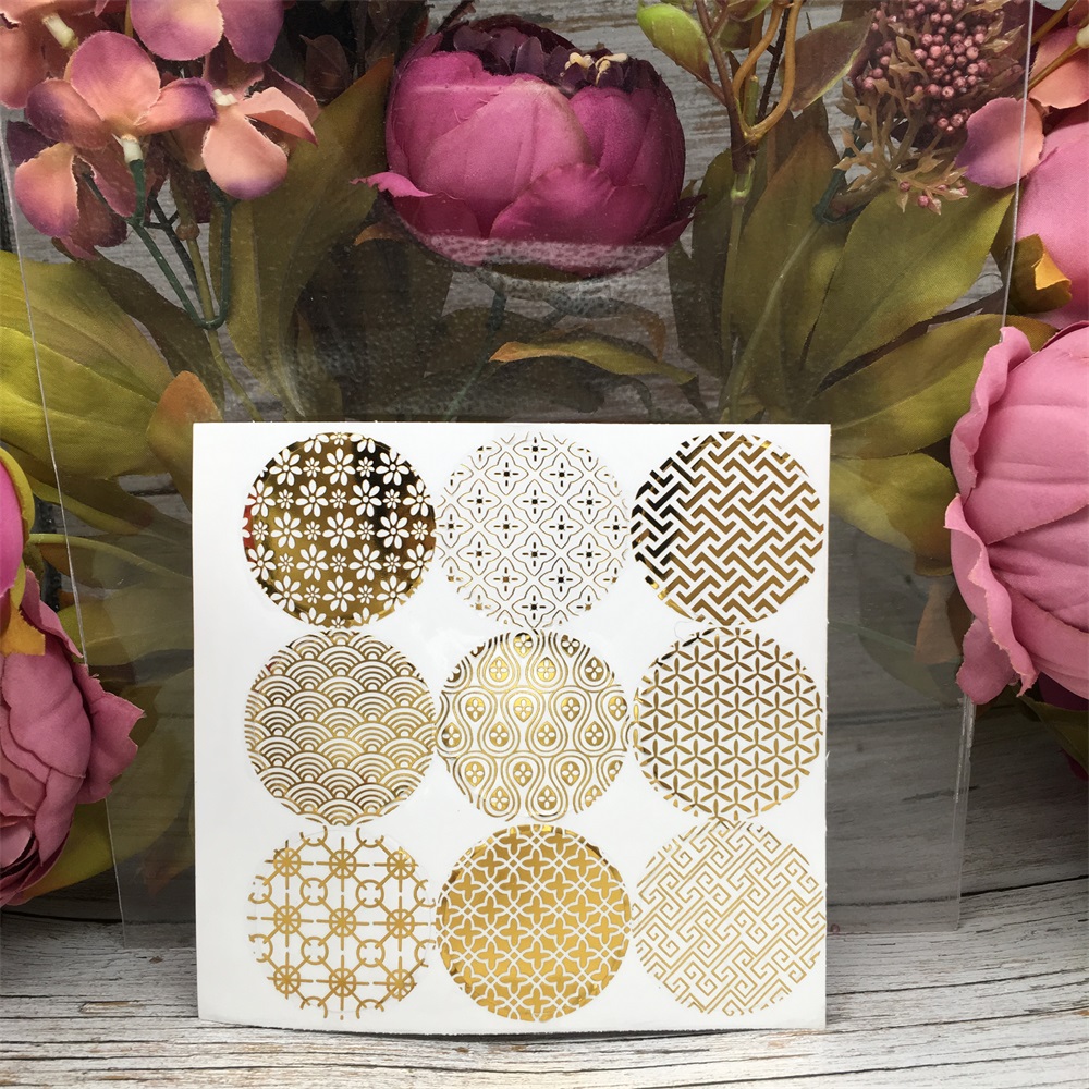 90Pcs Golden Geometry Circle Handmade Cake Packagi... – Grandado